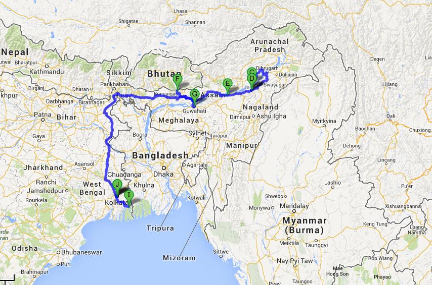 Assam and Bengal with Sundarbans group Tour